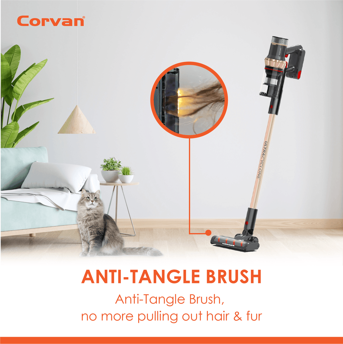 Corvan 2 In 1 Cordless Vacuum Cleaner & Cordless Mop K18 Pro
