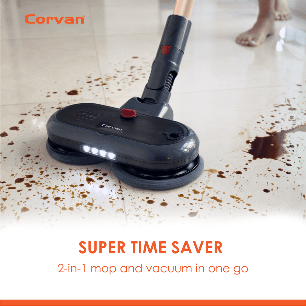 Corvan 2 In 1 Cordless Vacuum Cleaner & Cordless Mop K18 Pro