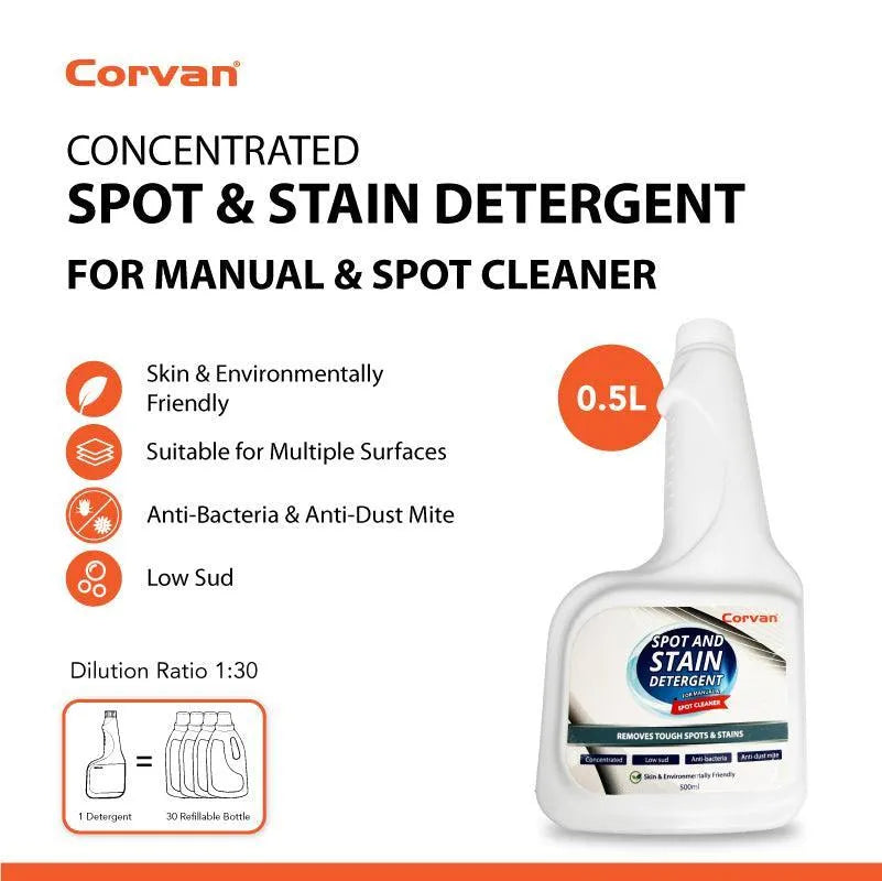 Corvan Multi-Surface Spot and Stain Detergent (500ml)